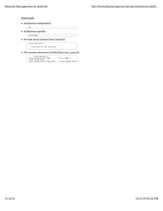 Memory Management in Android | PDF