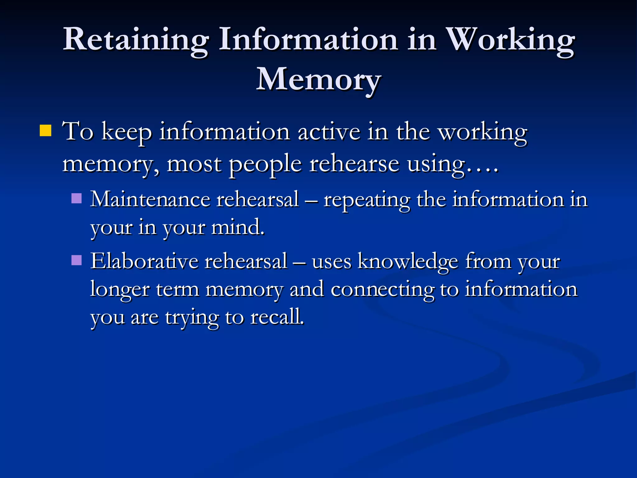 Memory Presentation | PPT