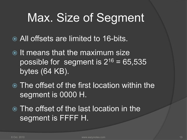 Memory Segmentation Of 8086 Ppt 