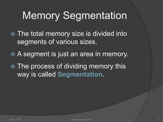 Memory segmentation-of-8086 | PDF