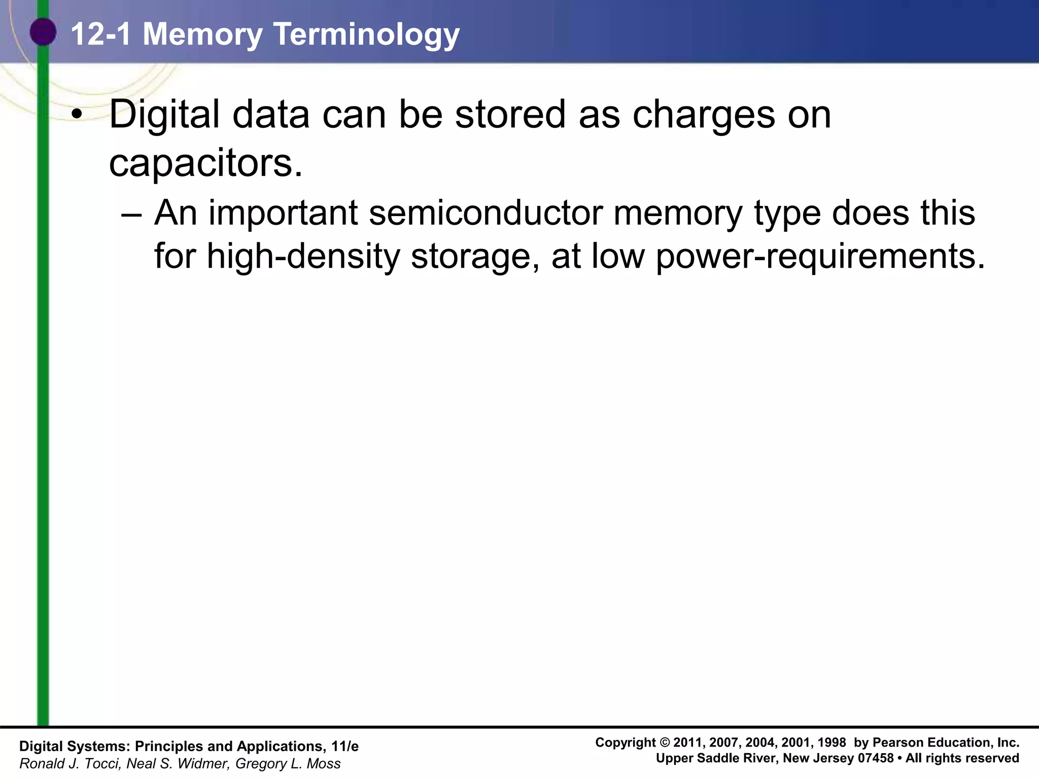 Memory Devices.ppt | Data Storage and Warehousing | Computing