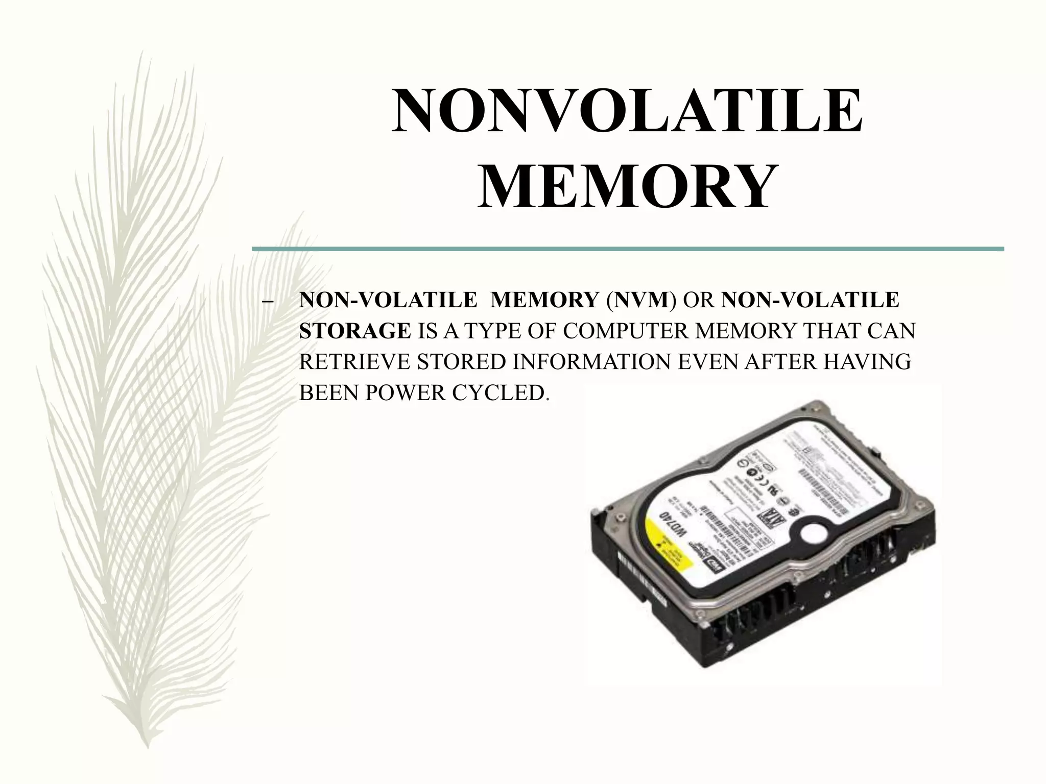 Power point presentation on memory of computer | PPTX