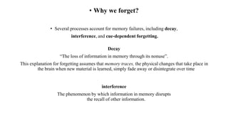 Memory (psychology) | PPT