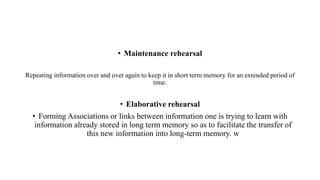 Memory (psychology) | PPT