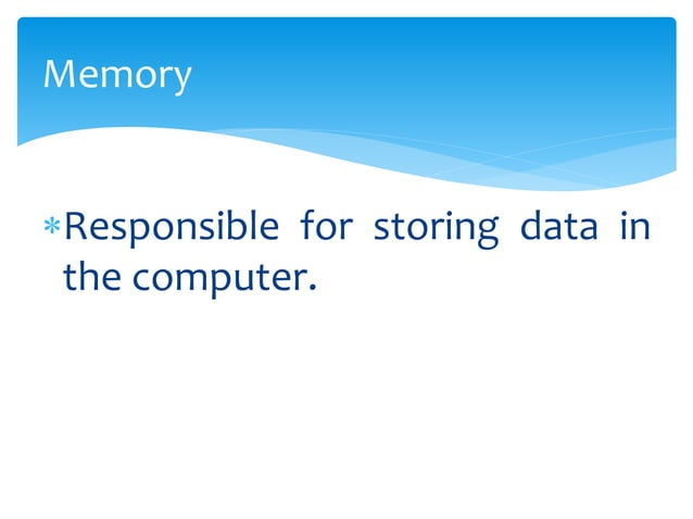 Memory Grade 4 | PPTX | Data Storage and Warehousing | Computing
