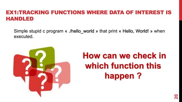 Memory access tracing [poug17] | PPTX | Programming Languages | Computing