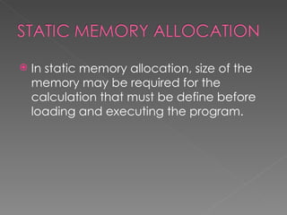 Memory allocation (4) | PPT