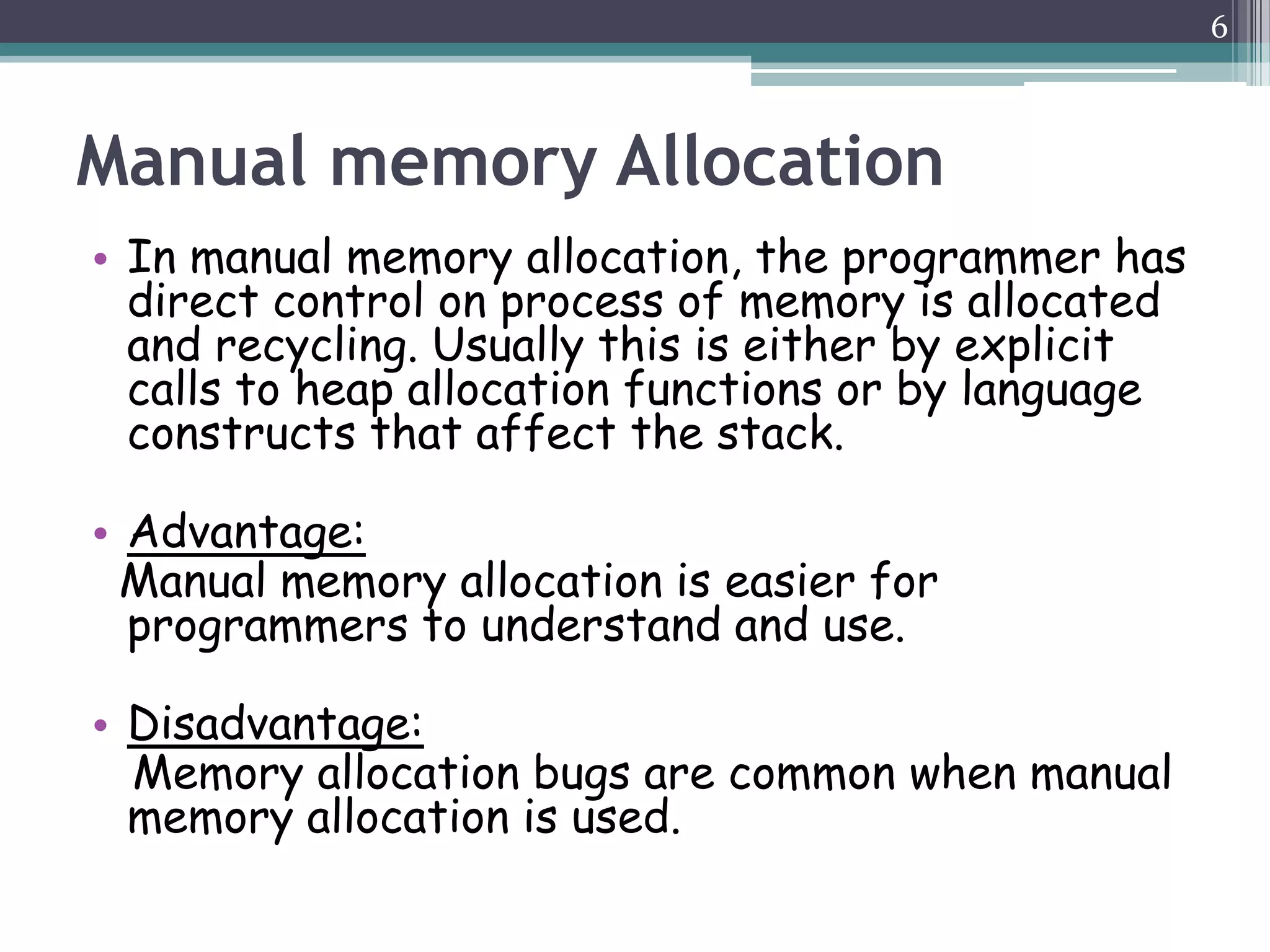 Memory allocation for real time operating system | PPTX