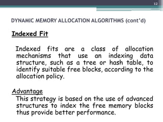 Memory allocation for real time operating system | PPTX
