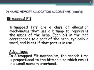 Memory allocation for real time operating system | PPTX