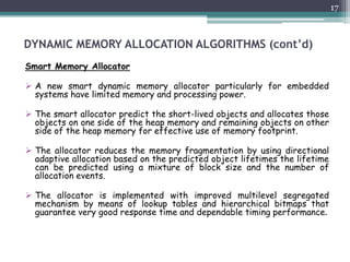 Memory allocation for real time operating system | PPTX