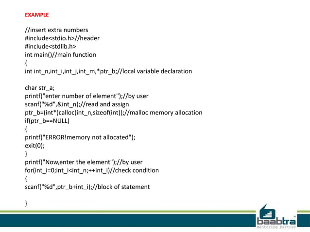 Memory allocation in c | PPTX