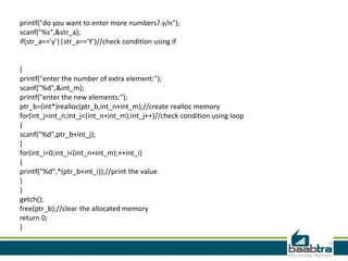 Memory allocation in c | PPTX