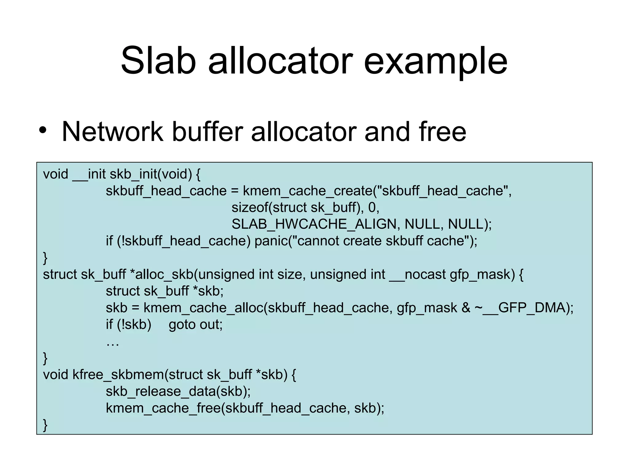 Linux kernel memory allocators | PPT