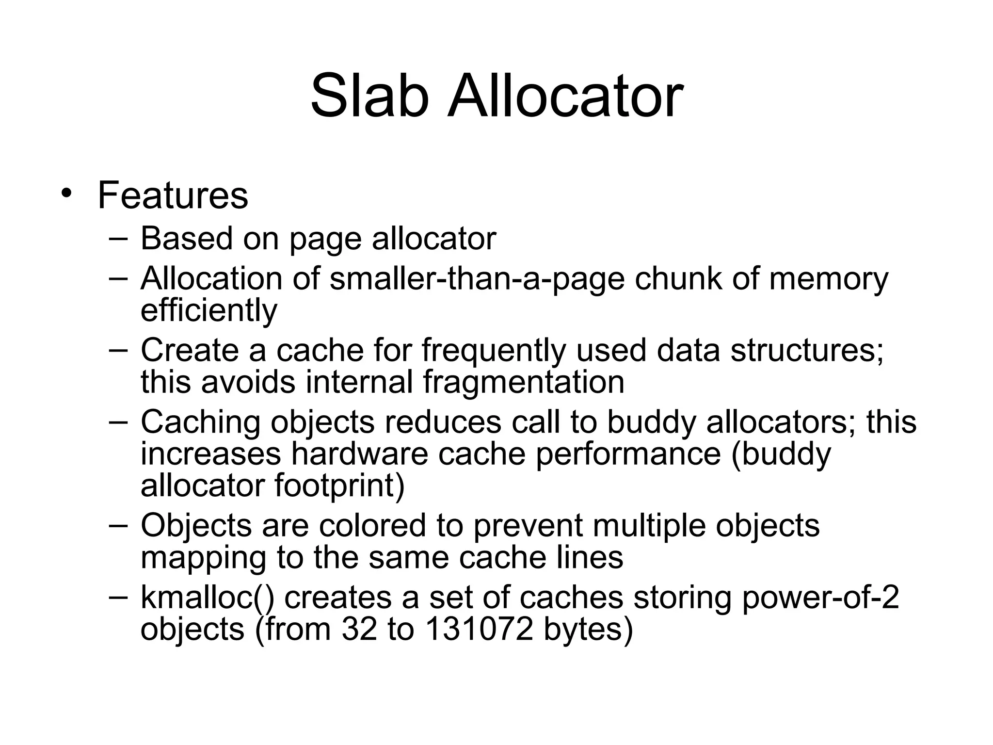Linux kernel memory allocators | PPT