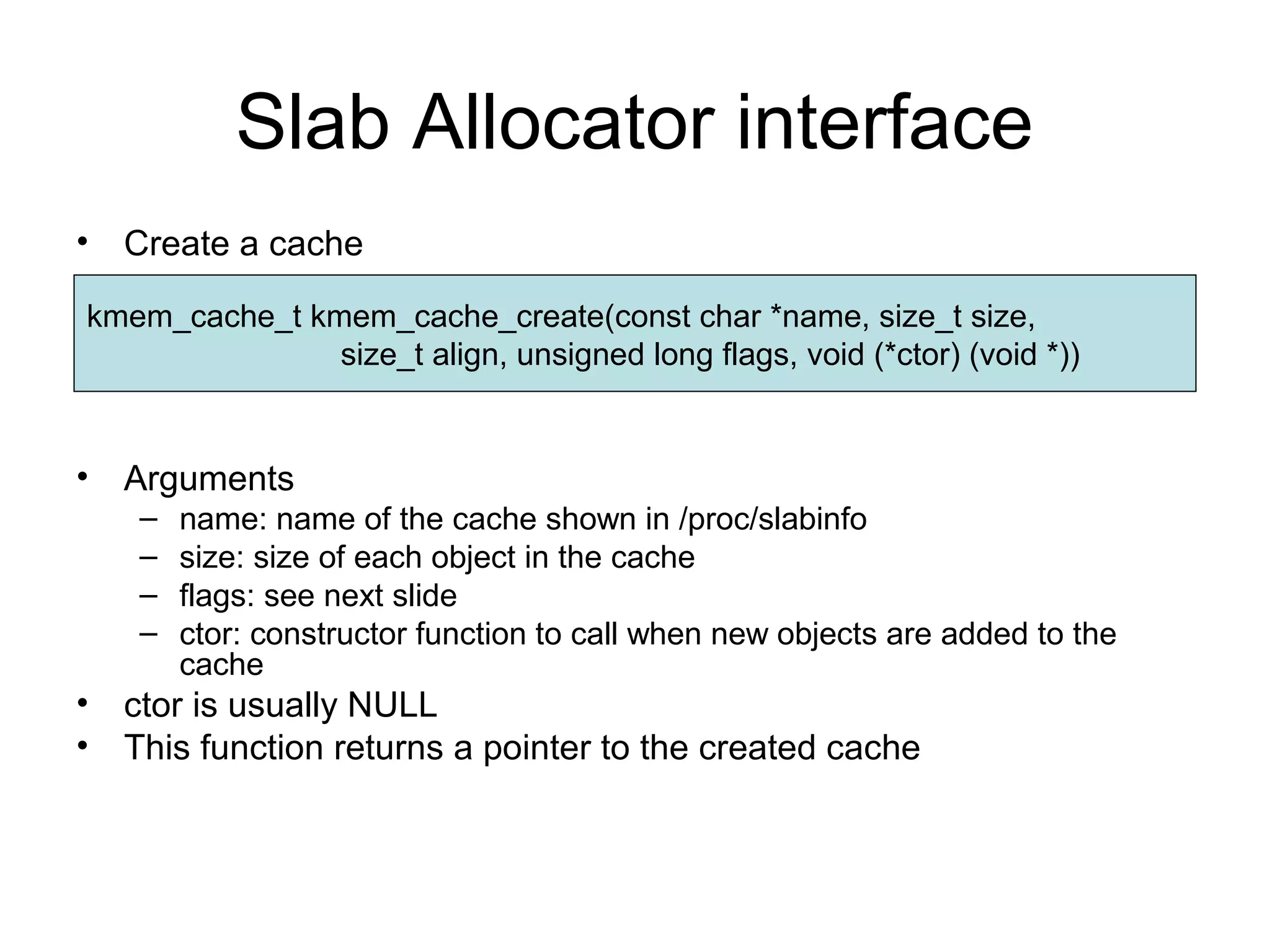 Linux kernel memory allocators | PPT
