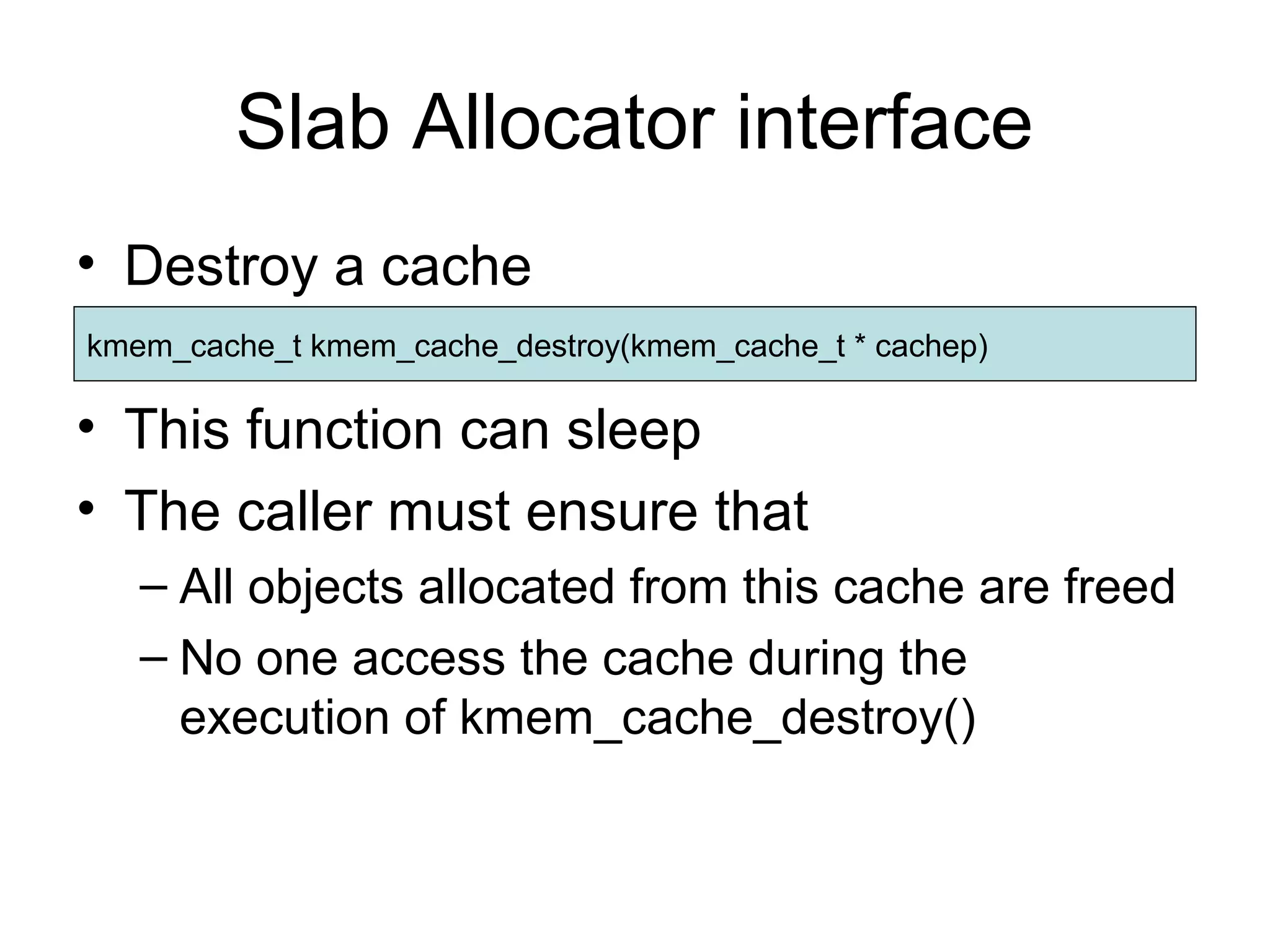 Linux kernel memory allocators | PPT