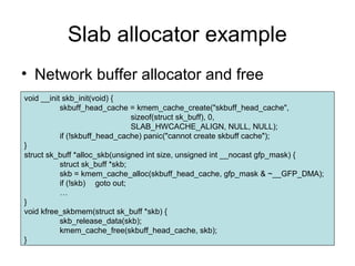 Linux kernel memory allocators | PPT