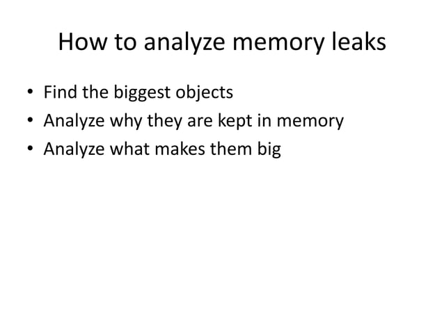 Memory Analyzer Tool (MAT) | PPT