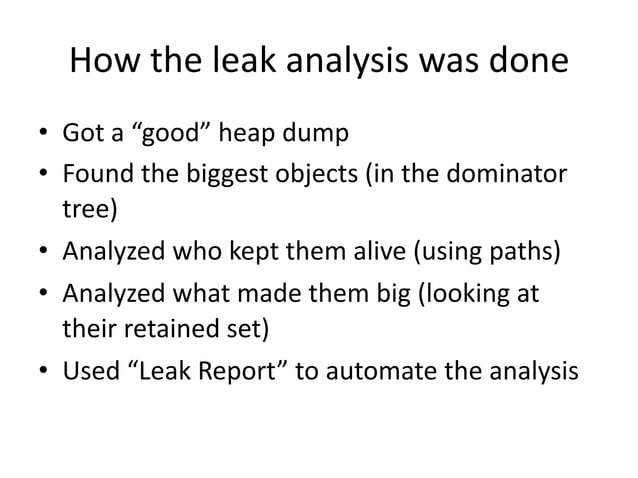 Memory Analyzer Tool Mat Ppt