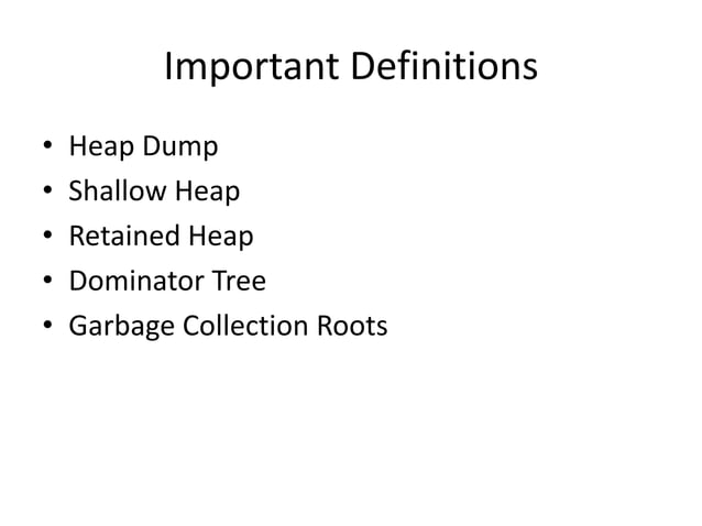 Memory Analyzer Tool Mat Ppt