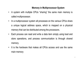 Memory and Cache Coherence in Multiprocessor System.pdf