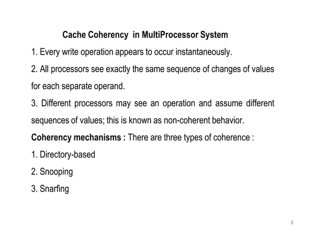 Memory and Cache Coherence in Multiprocessor System.pdf