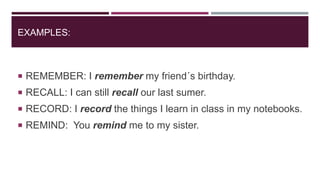 Memory and feelings | PPTX