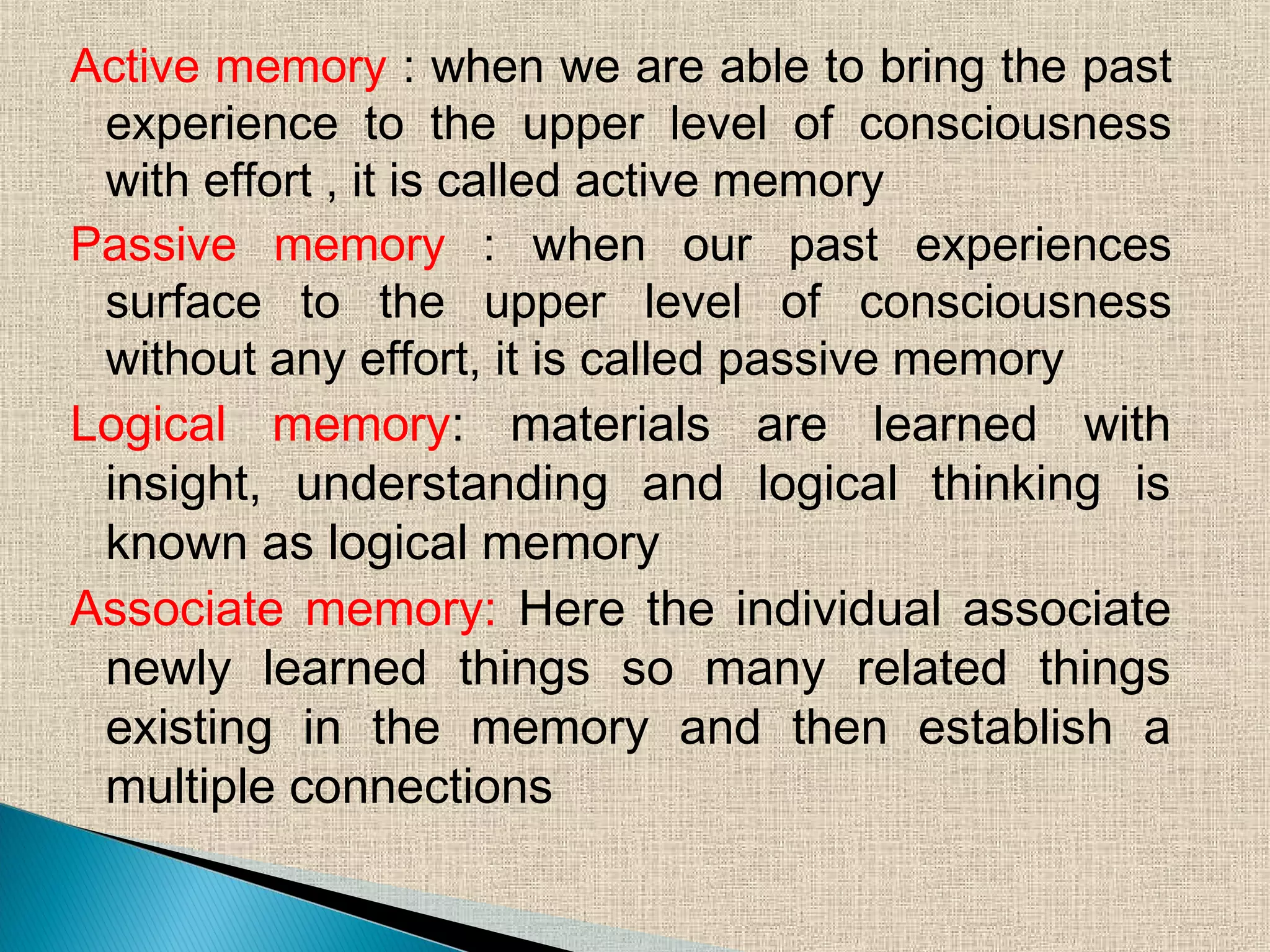 Memory and forgetting | PPT