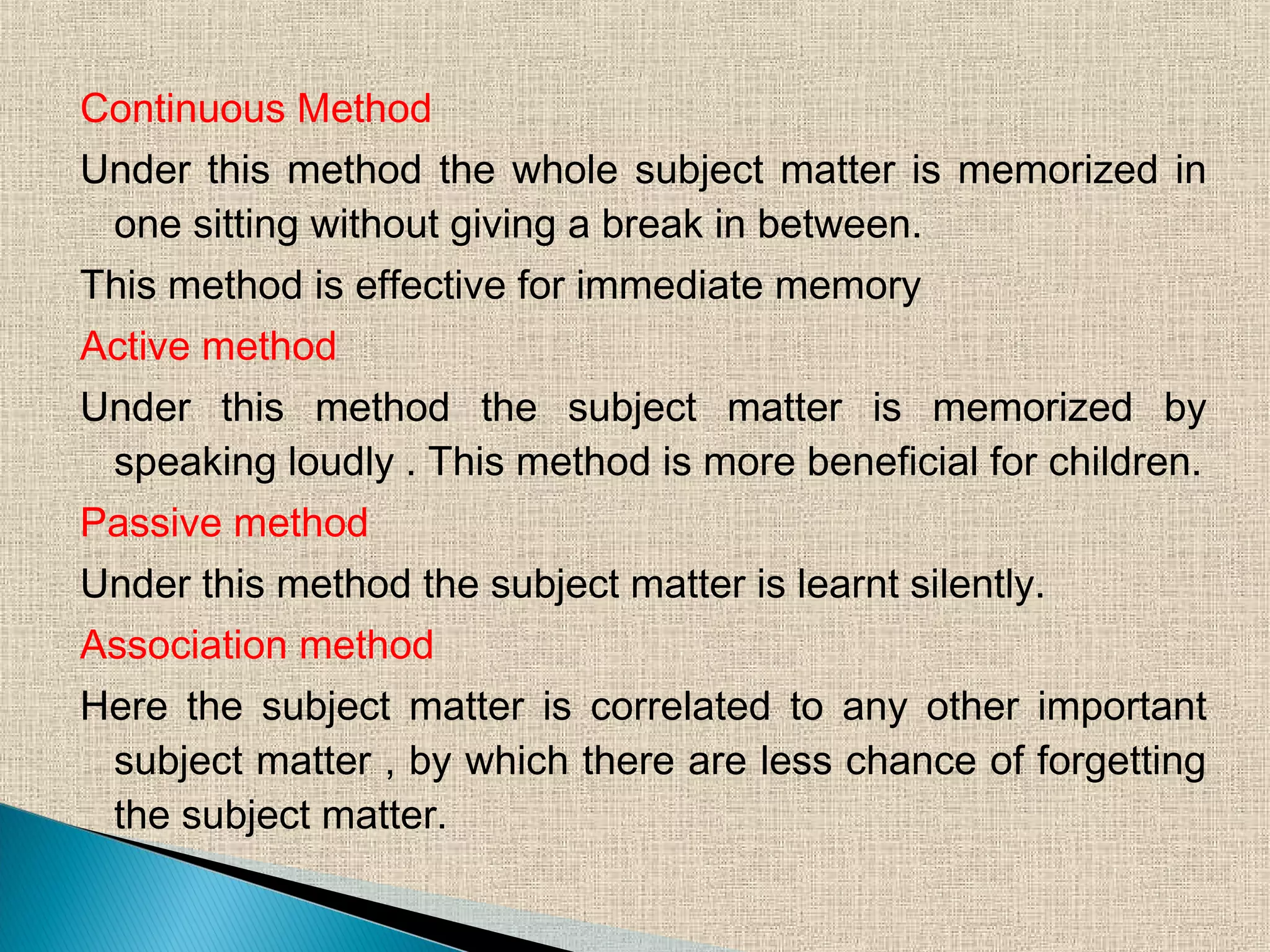 Memory and forgetting | PPT