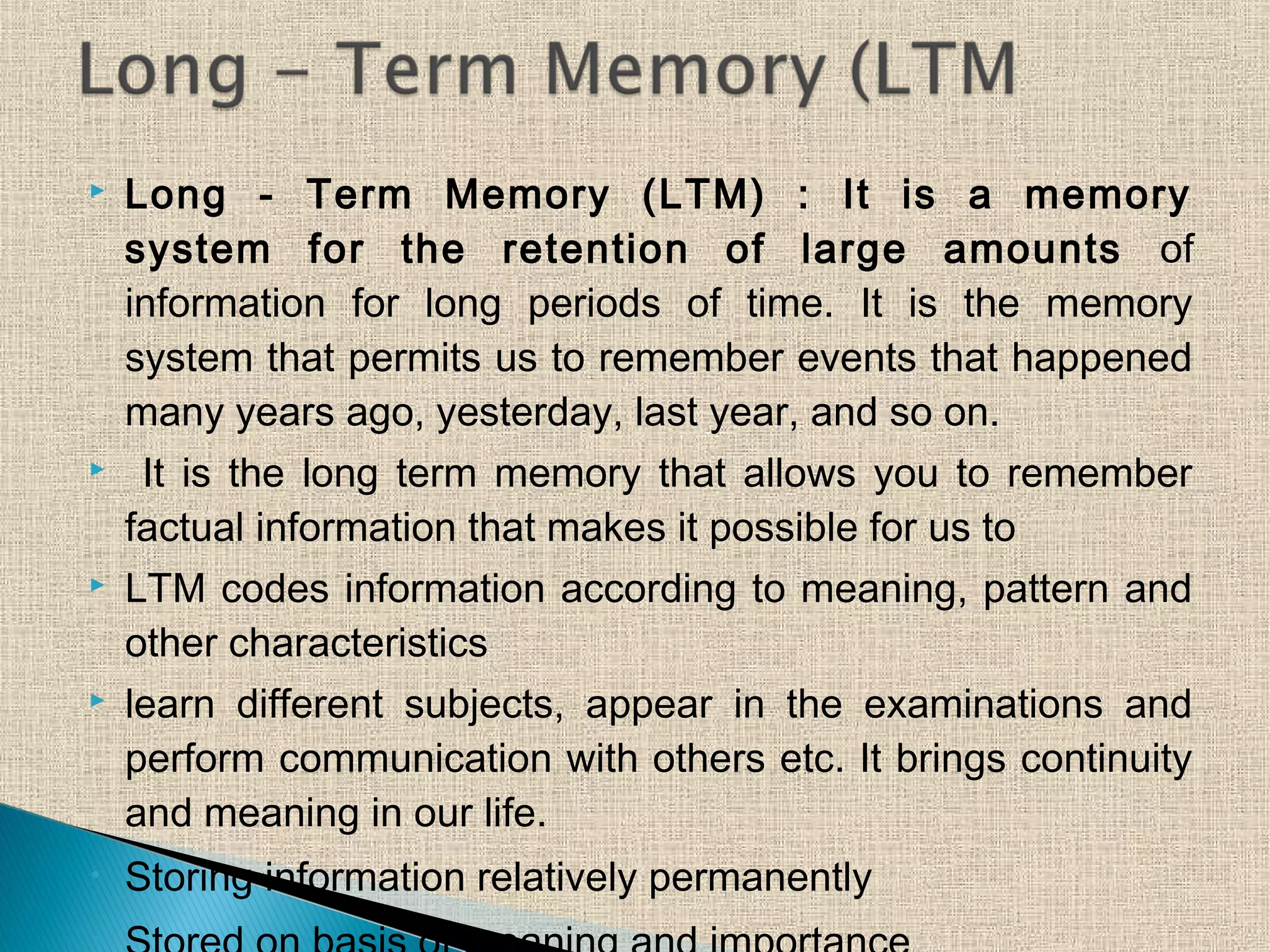 Memory and forgetting | PPT