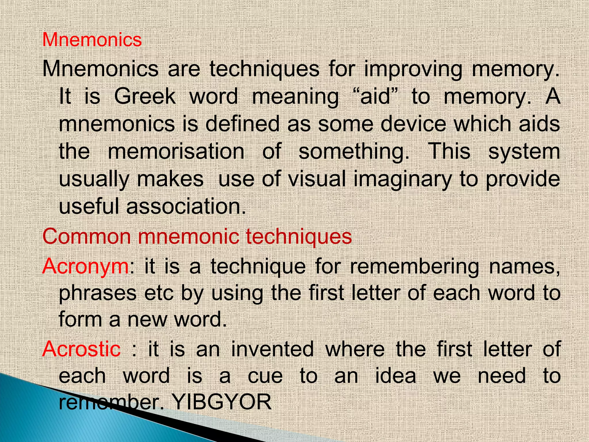 Memory and forgetting | PPT