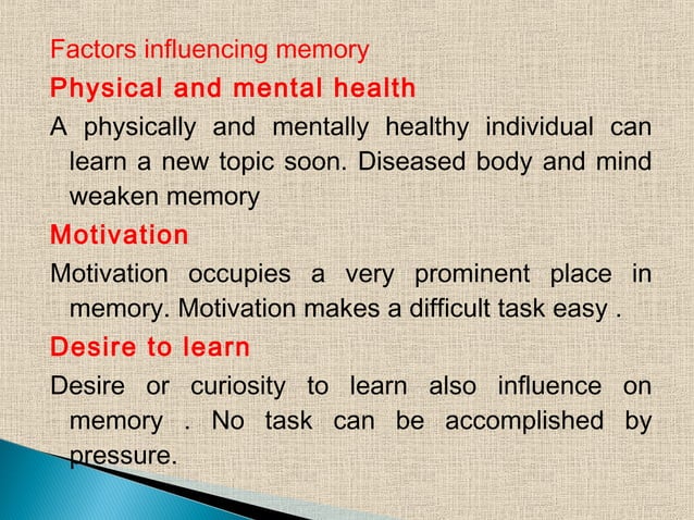 Memory and forgetting | PPT | Data Storage and Warehousing | Computing