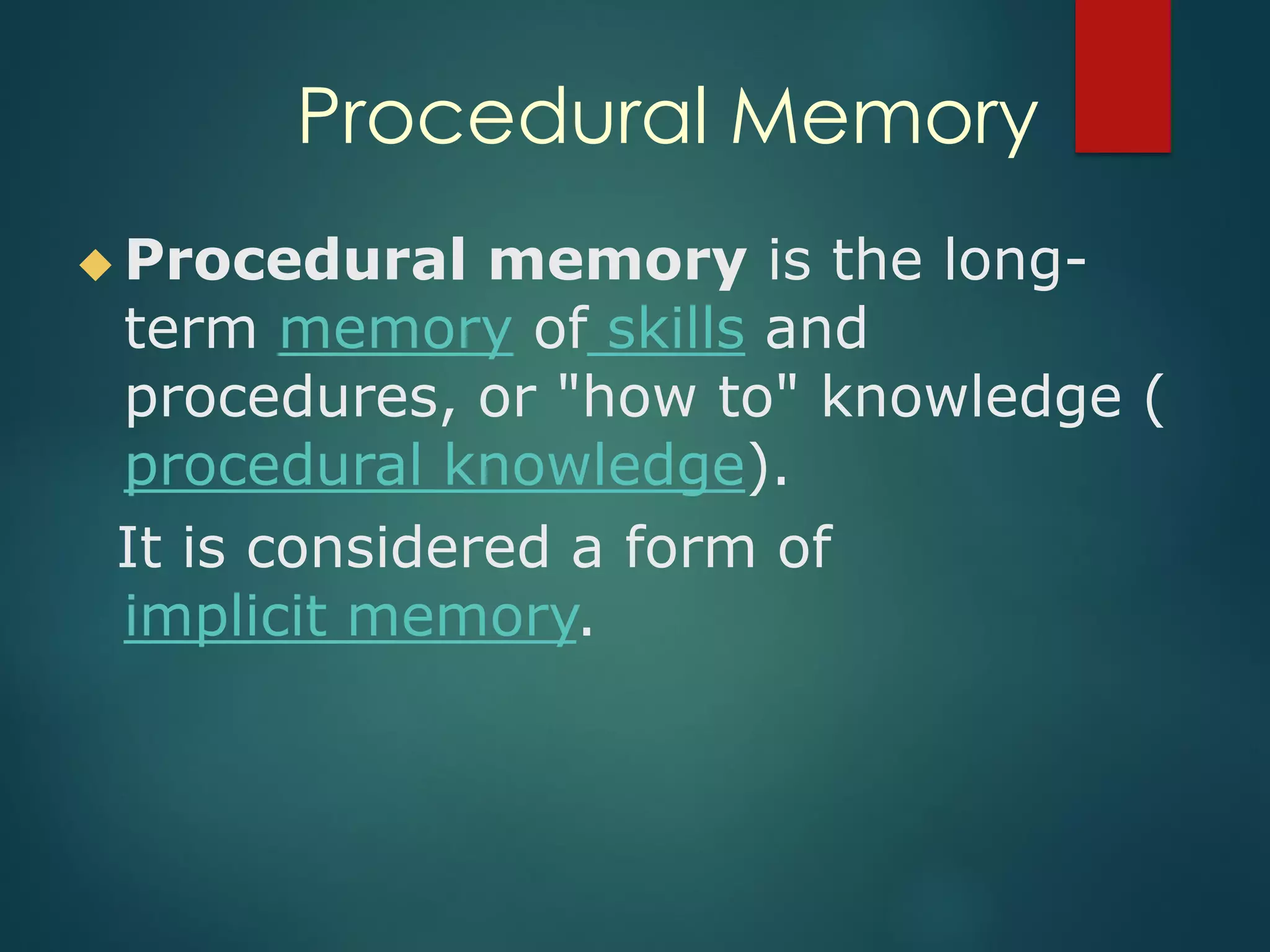 Memory and forgetting in psychology | PDF