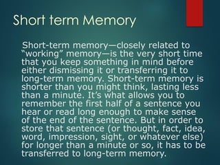 Memory and forgetting in psychology | PDF