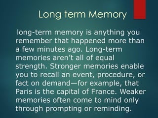 Memory and forgetting in psychology | PDF