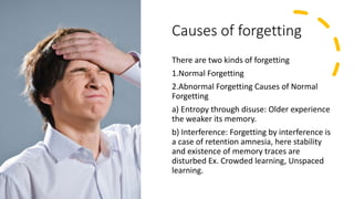 Memory and forgetting | PPTX