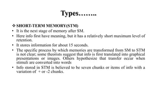 MEMORY, PROCESS AND FORGETTING IN PSYCHOLOGY | PPT