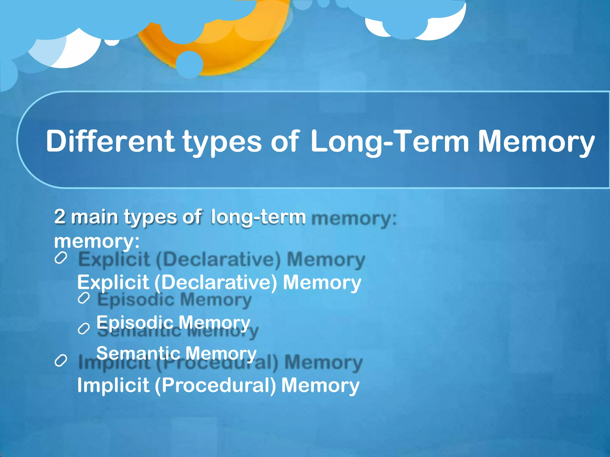 Memory and forgetting in Educational Psychology | PPTX