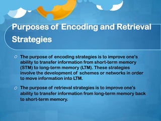 Memory and forgetting in Educational Psychology | PPTX