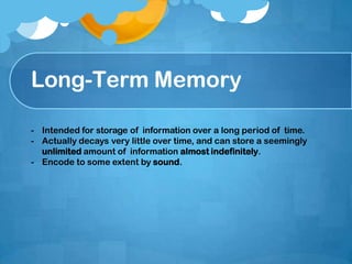Memory and forgetting in Educational Psychology | PPTX