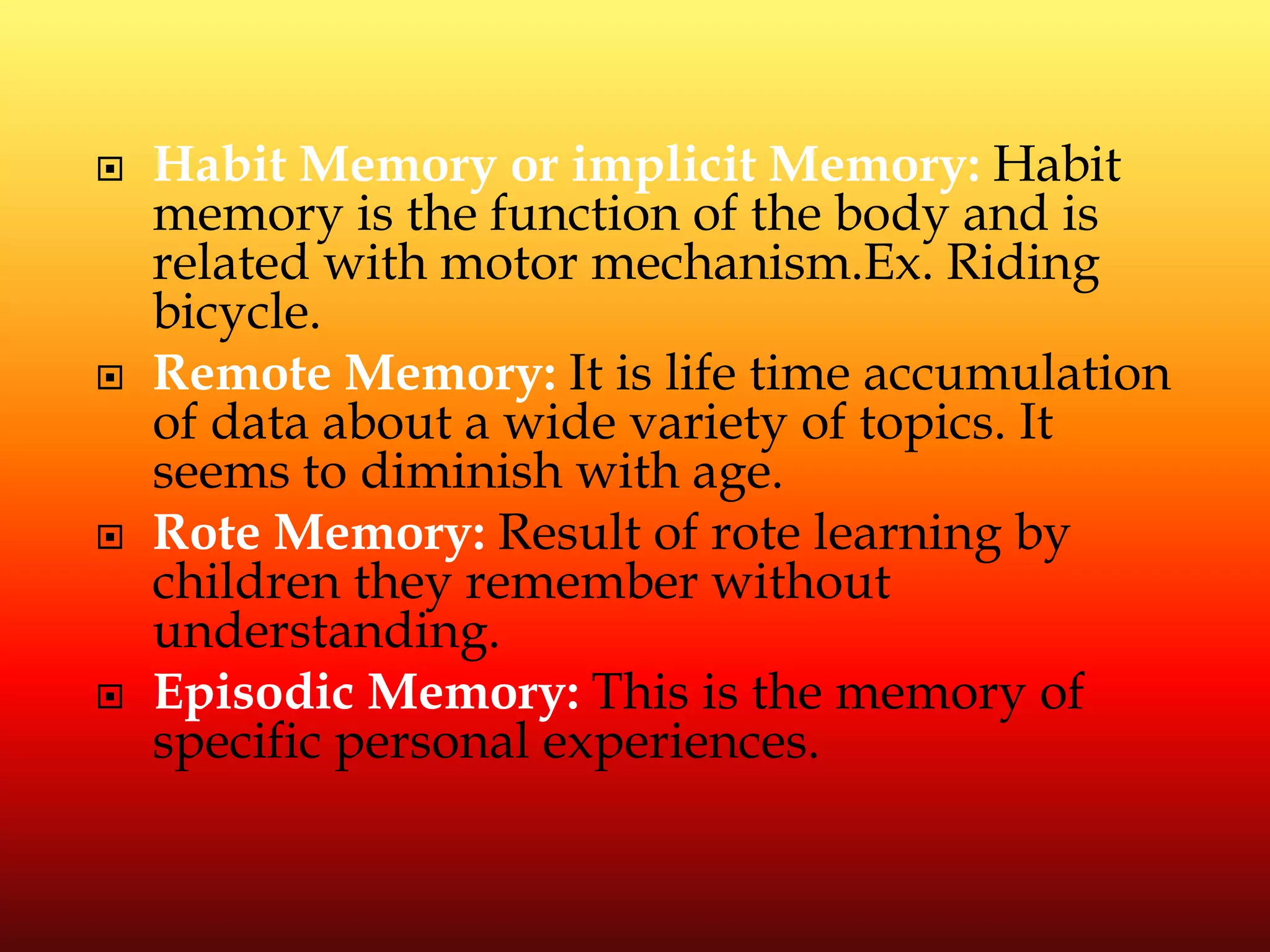 Memory And Its Types And Causes Of Forgetting Ppt Pptx Brain And Nervous System Disorders