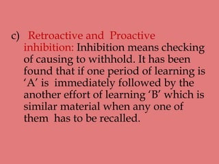 Memory and its types and Causes of Forgetting - PPT | PPTX