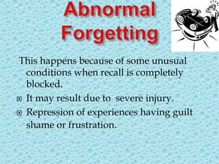 Memory and its types and Causes of Forgetting - PPT | PPTX