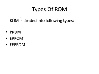 Memory and its Types.ppt