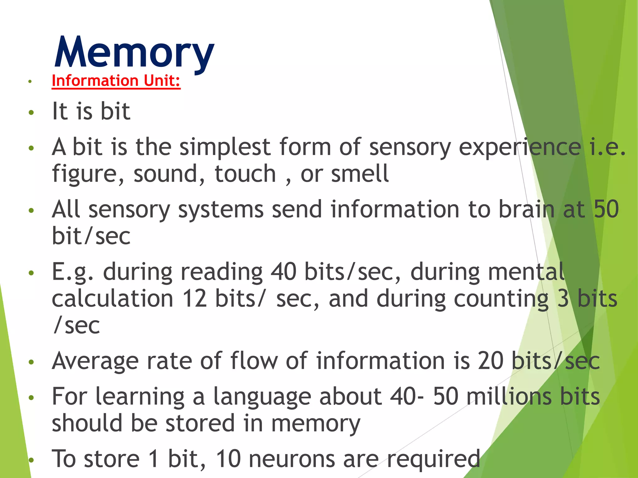 Memory and learning | PPT