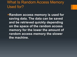 Memory and memory modules by zuko khephu | PPTX