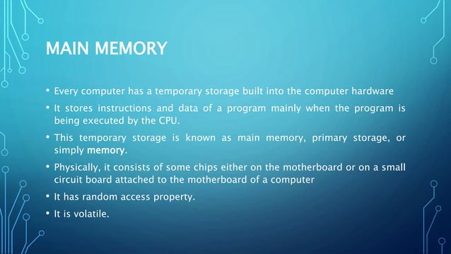 Memory and Processor for class presentation.pptx | Operating Systems | Computer Software and ...