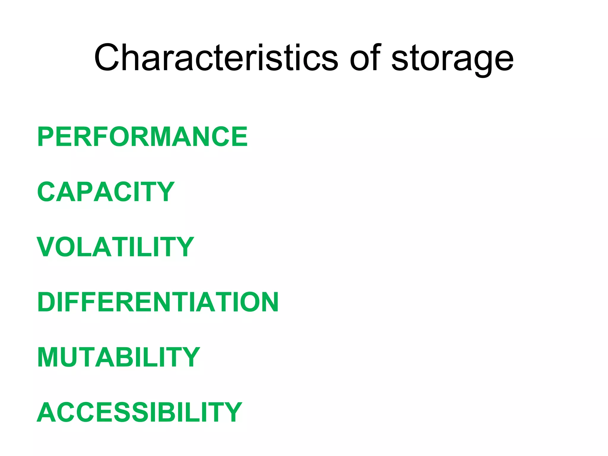 Memory and storage | PPT