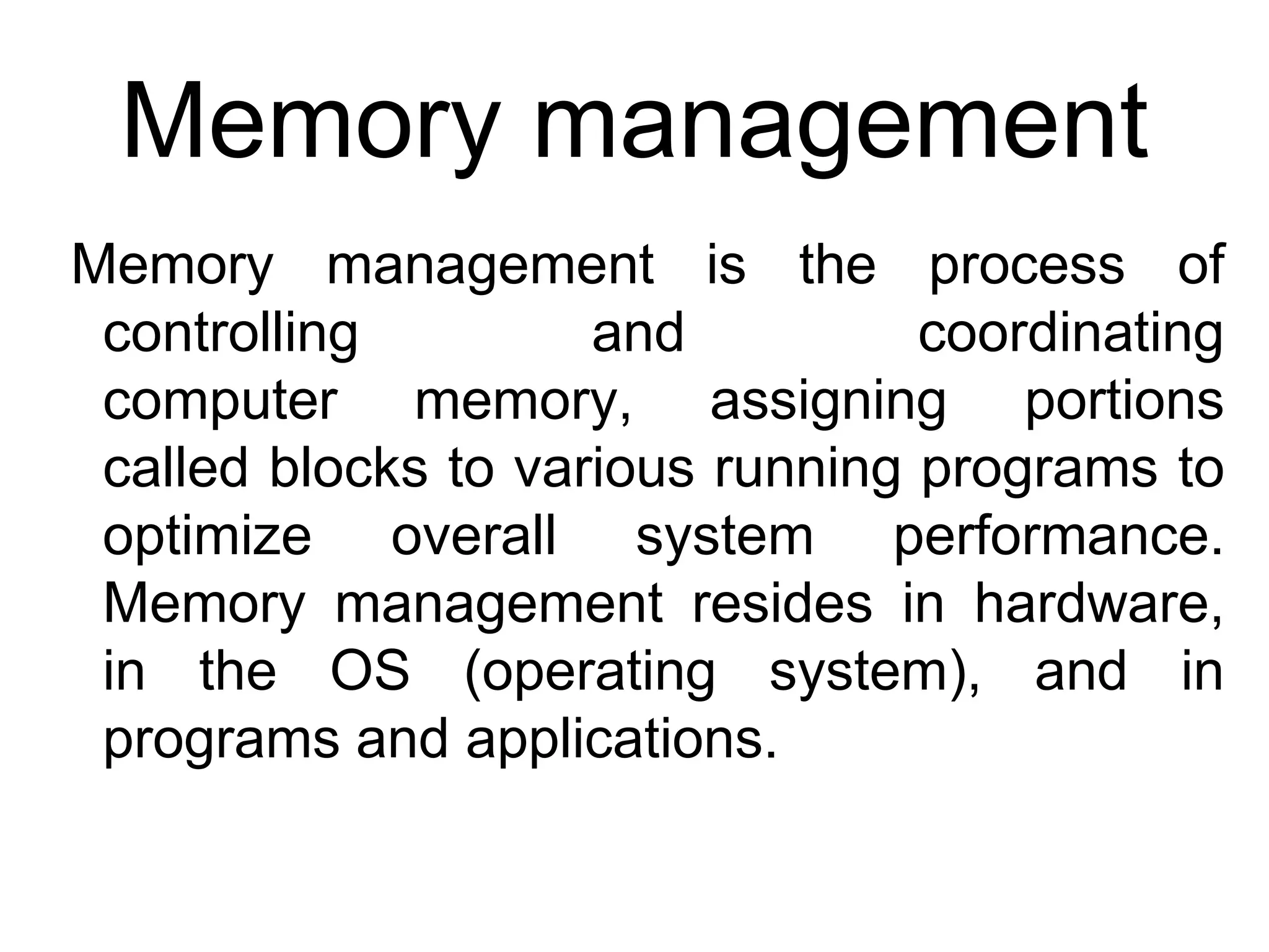 Memory and storage | PPT